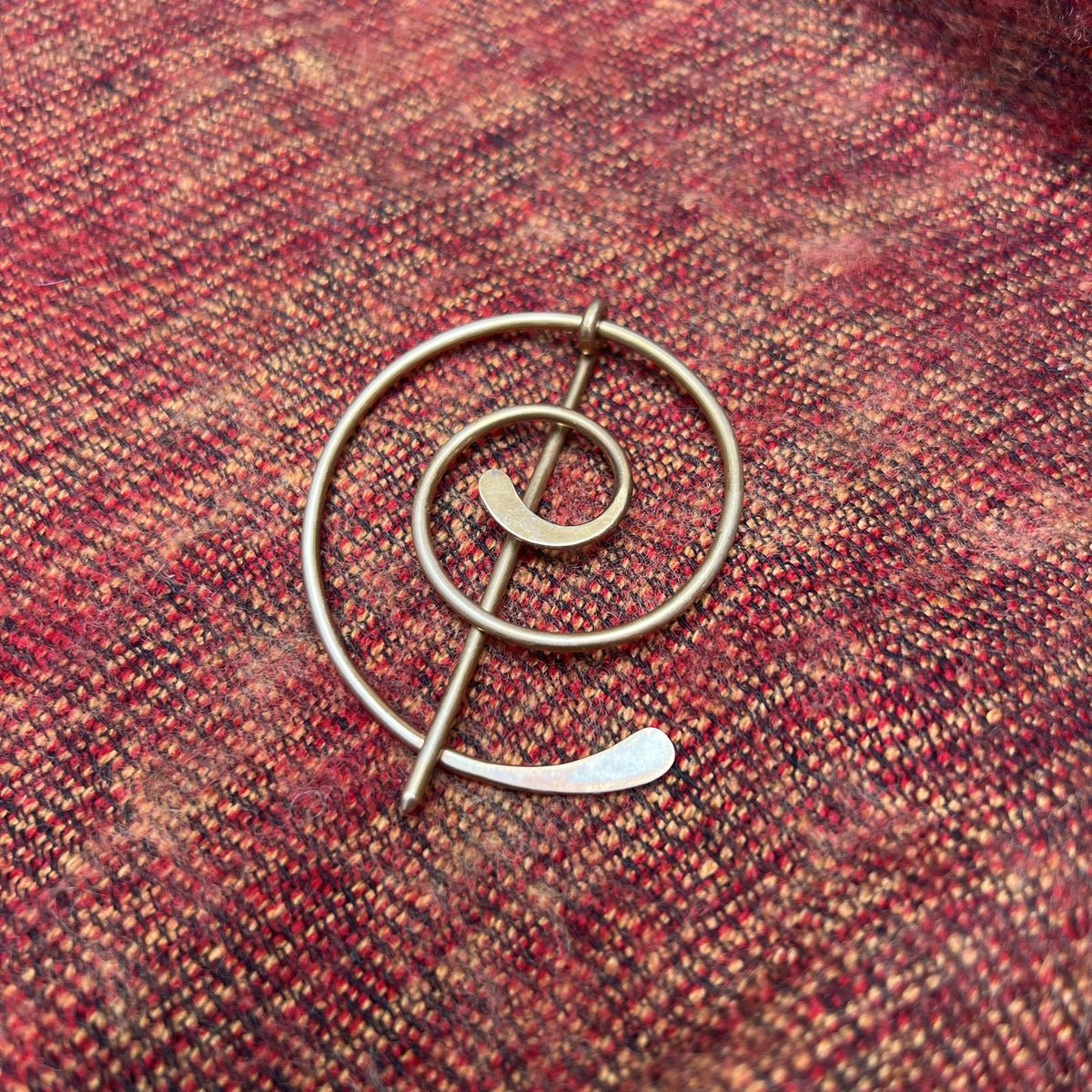 Hand Forged Bronze Shawl Pin – Hill Country Weavers
